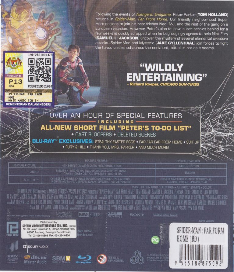Spider-Man Far From Home (Blu-ray) - Speedy Video