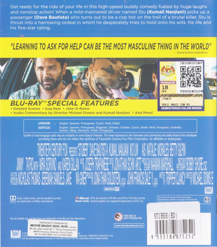 Stuber (Blu-ray) - Speedy Video
