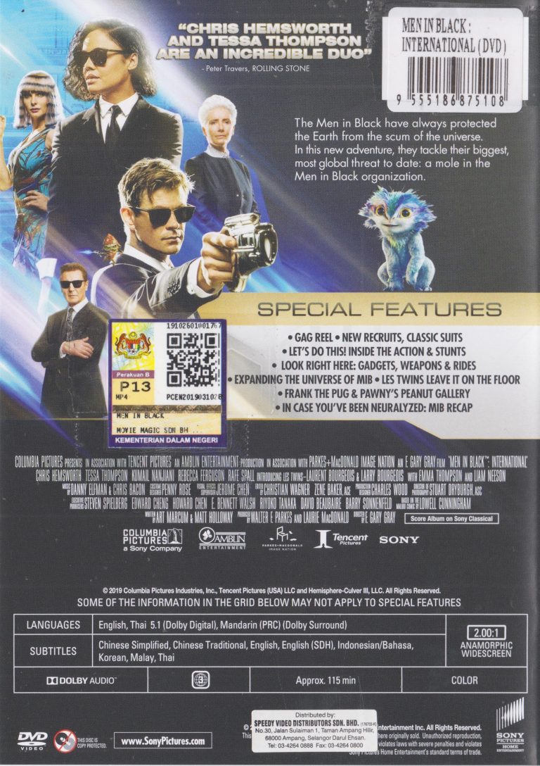 Men in Black: International (DVD) - Speedy Video